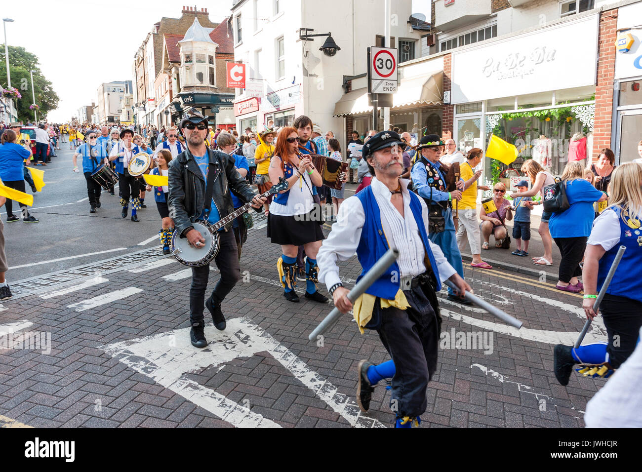 Broadstairs folk week festival parade hi-res stock photography and ...