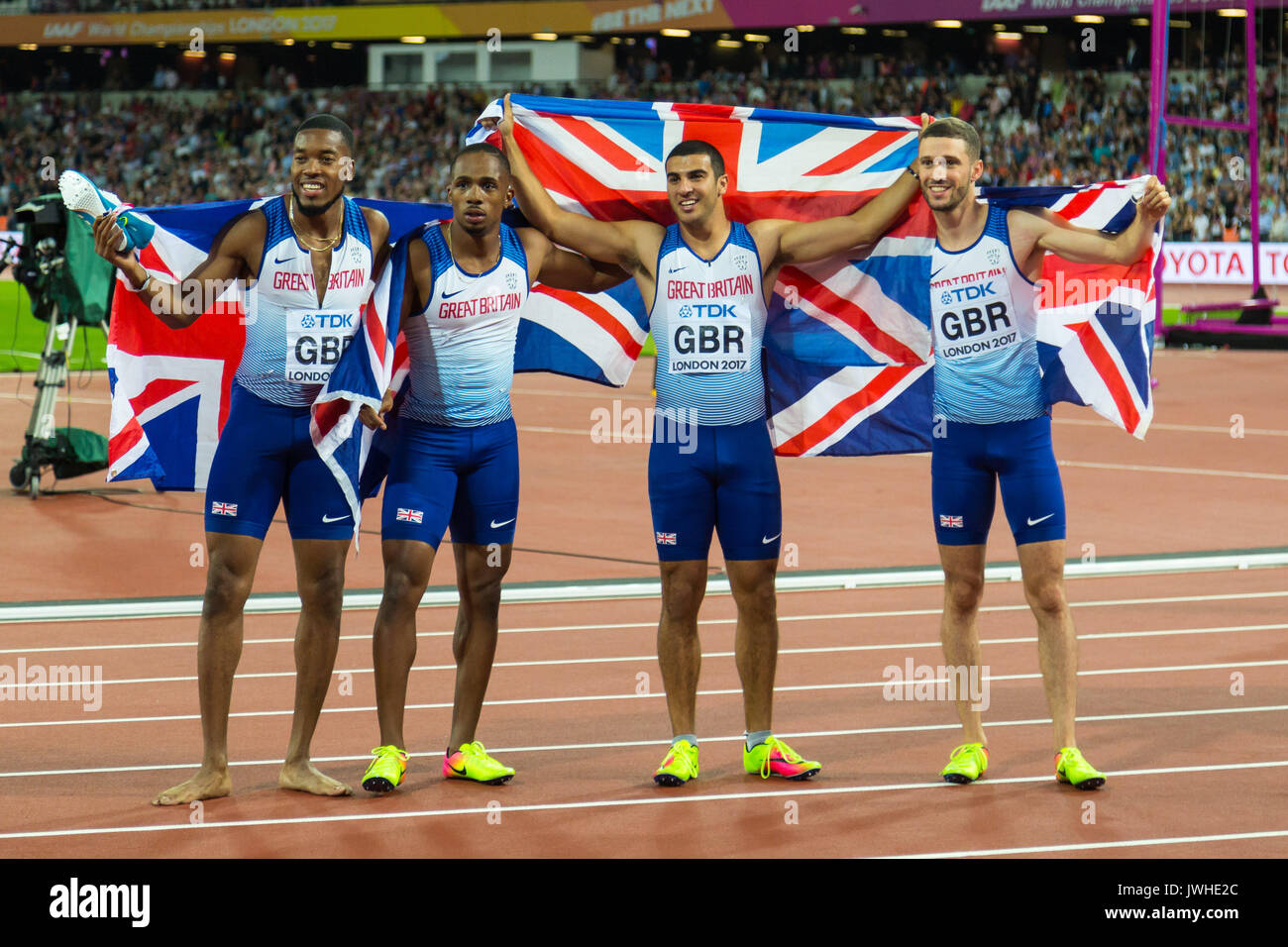 Mens 4x 100m relay hi-res stock photography and images - Alamy