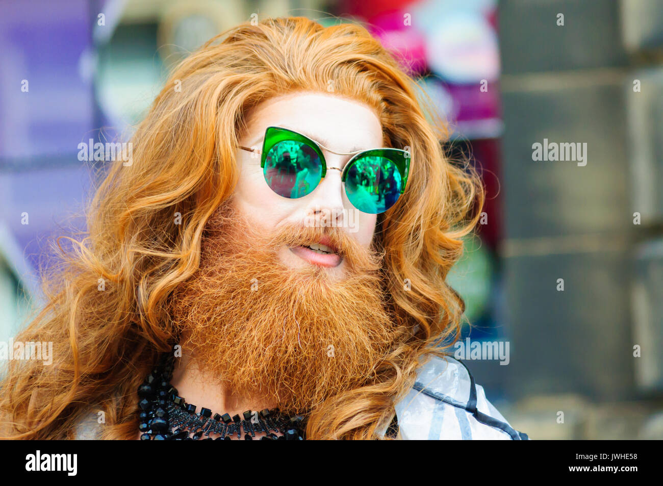 Edinburgh, Scotland, UK. 12th August, 2017. 7ft tall drag artist ...