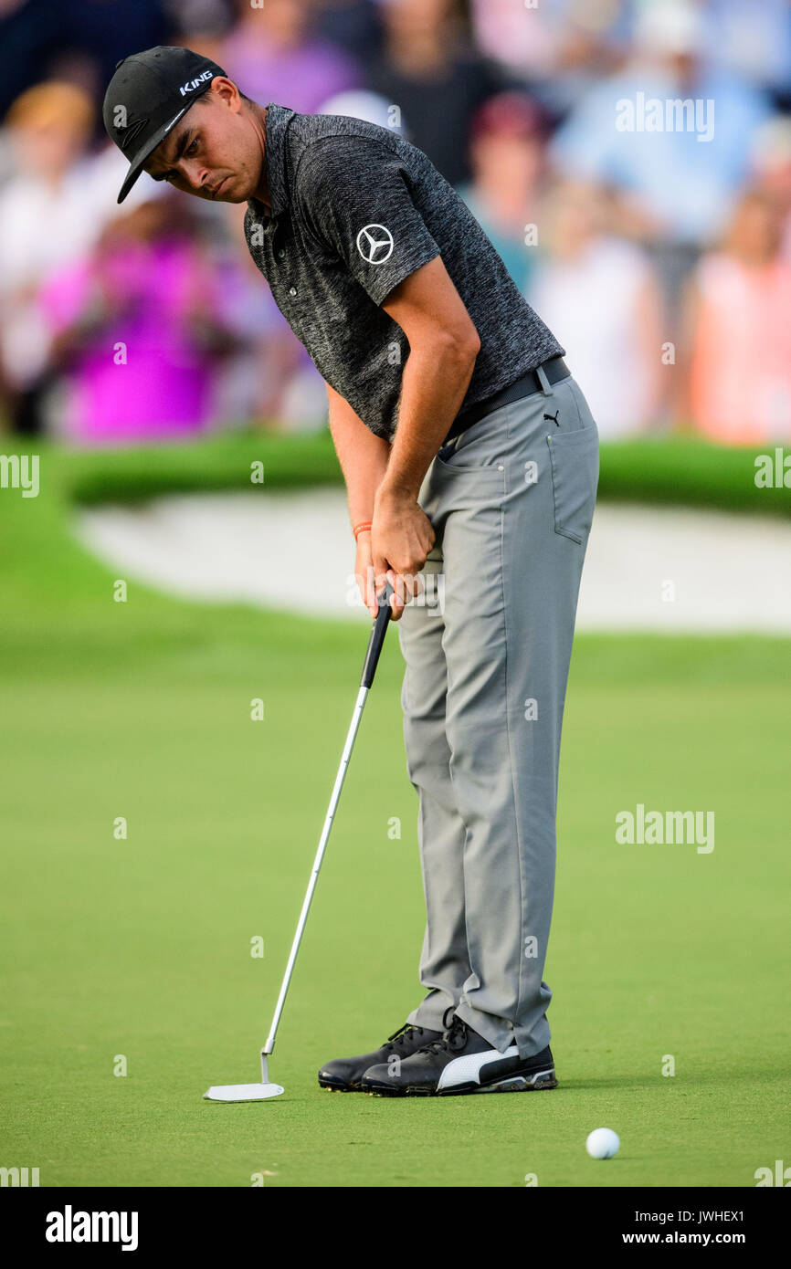Golfer Rickie Fowler during the PGA Championship on Saturday August 12 ...