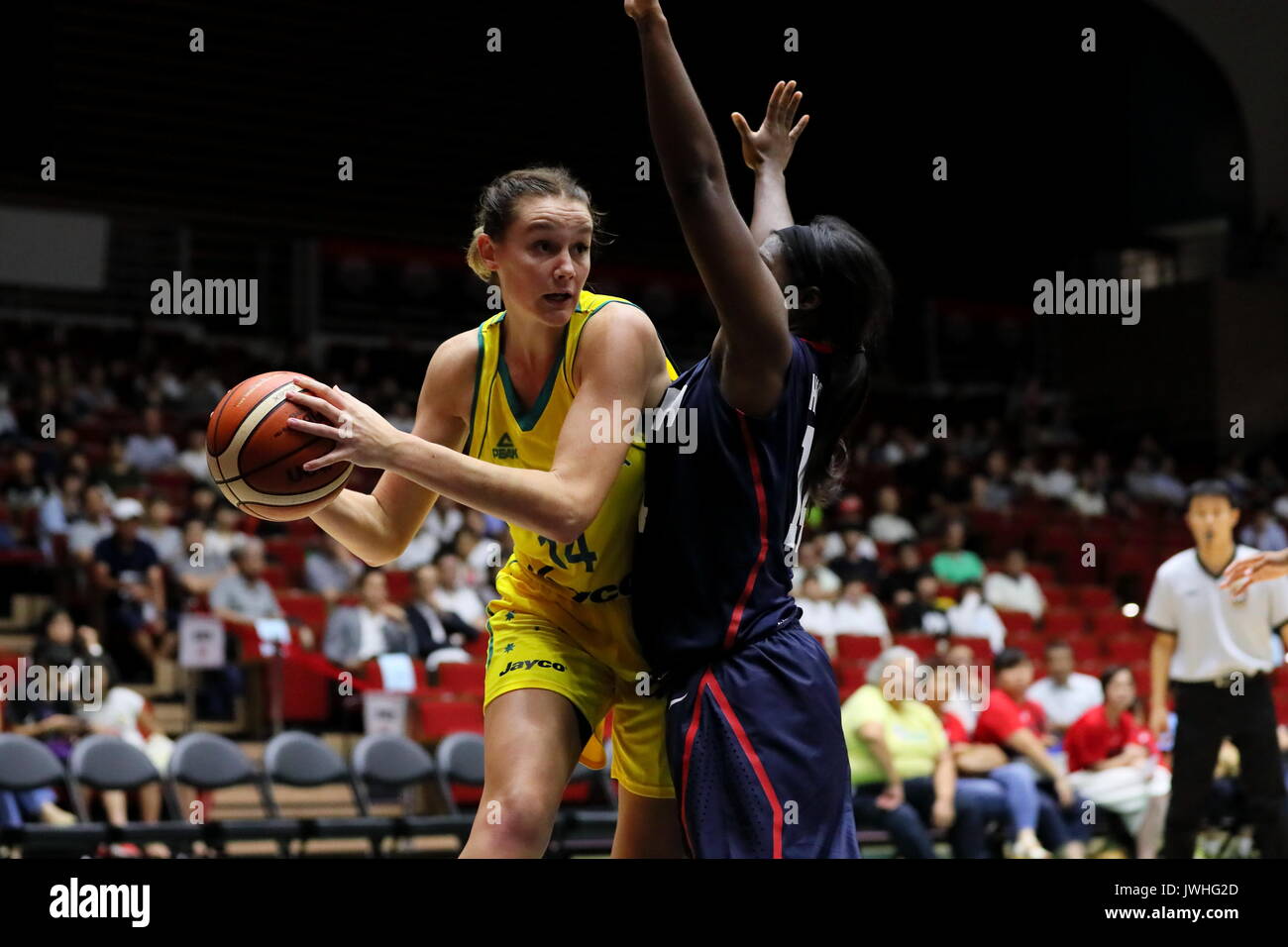 Katayanagi Arena, Tokyo, Japan. 12th Aug, 2017. Darcee Garbin (AUS ...