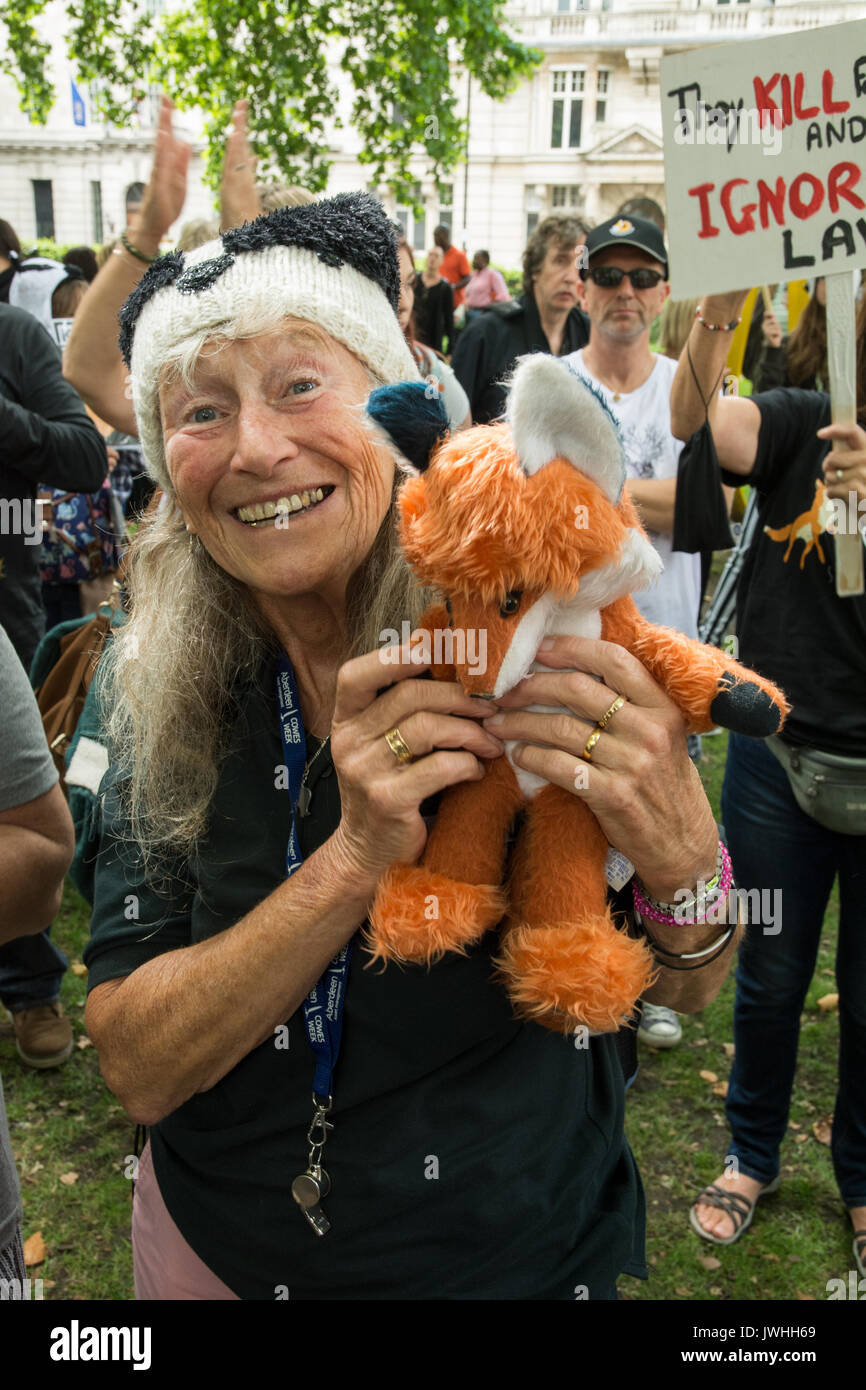 London, UK, 12th August 2017. Make Badger Culling, Fox Hunting & Driven ...