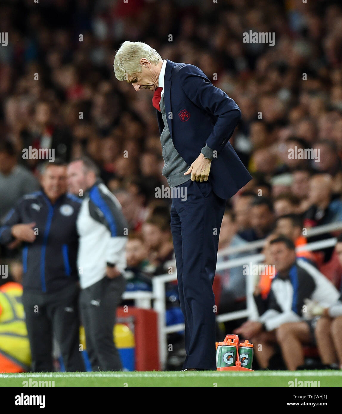 ARSENAL MANAGER ARSENE WENGER ARSENAL V LEICESTER CITY EMIRATES STADIUM ...