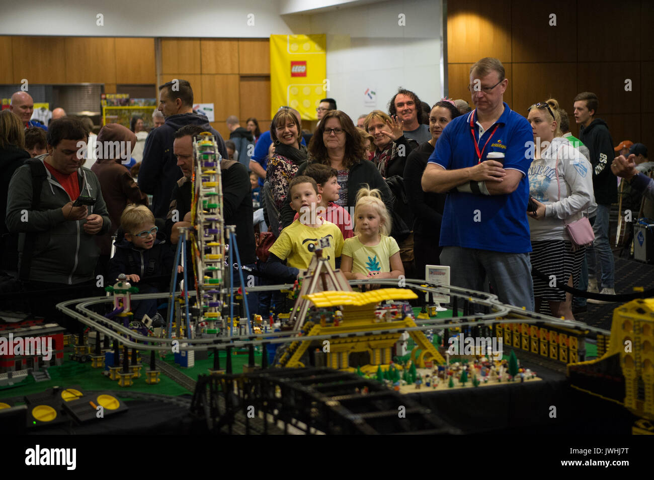 Canberra, Australia. 13th Aug, 2017. People visit the annual Lego Brick ...