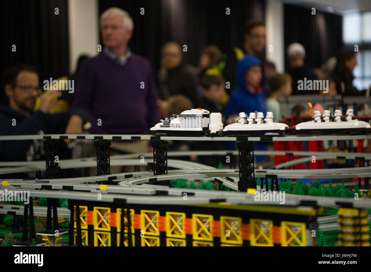 Canberra, Australia. 13th Aug, 2017. A Lego model is seen at the annual ...