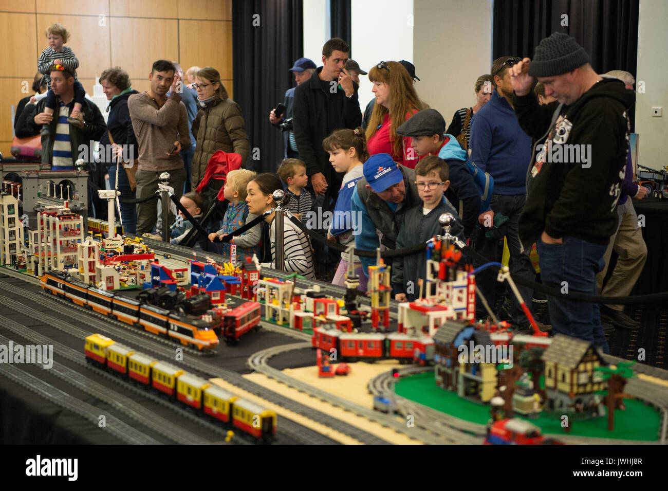 Canberra, Australia. 13th Aug, 2017. People visit the annual Lego Brick ...