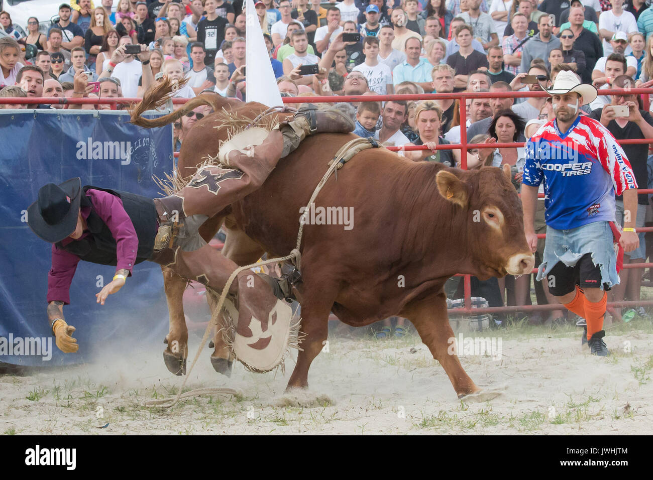 Komarom, Hungary. 12th Aug, 2017. Hungary's Lakatos Joe competes during ...