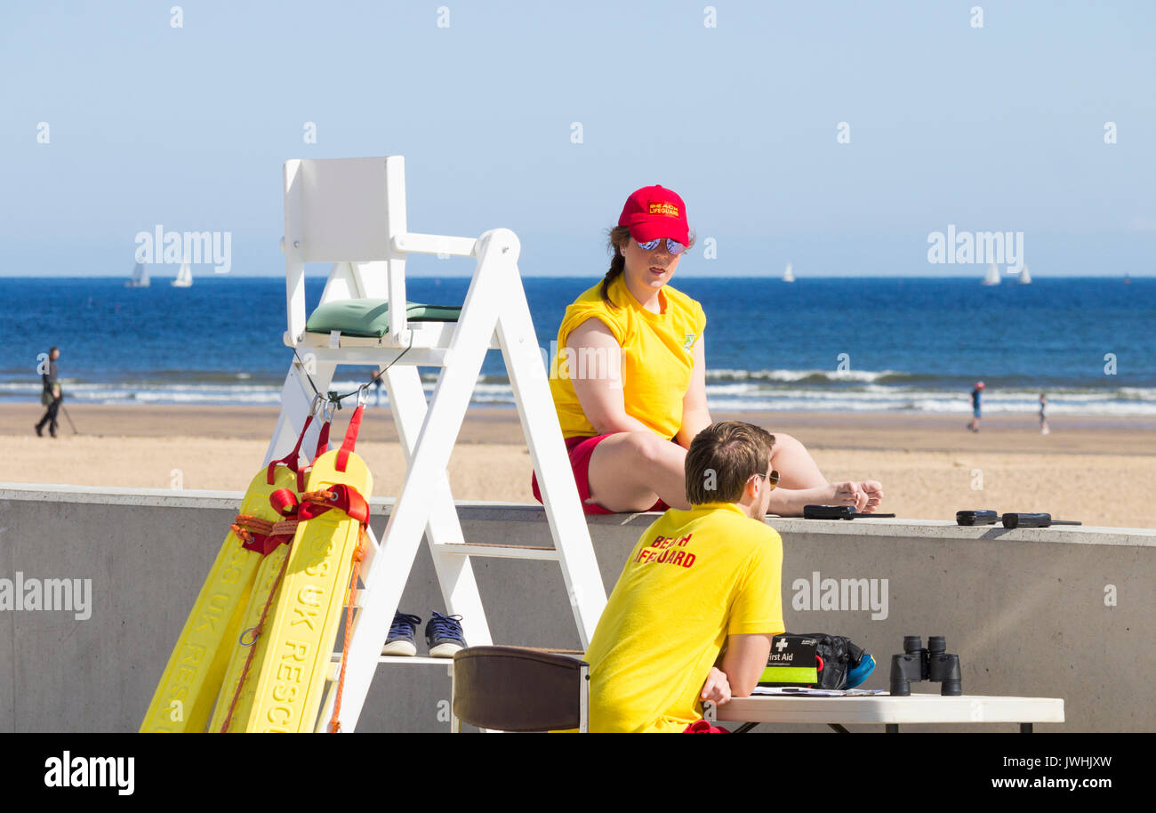 Lifeguards on Seaton Carew, County Durham, England, UK Stock Photo - Alamy