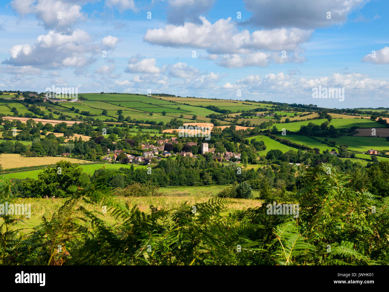 Cardington, UK. 13th Aug, 2017. UK Weather: the village of Cardington ...