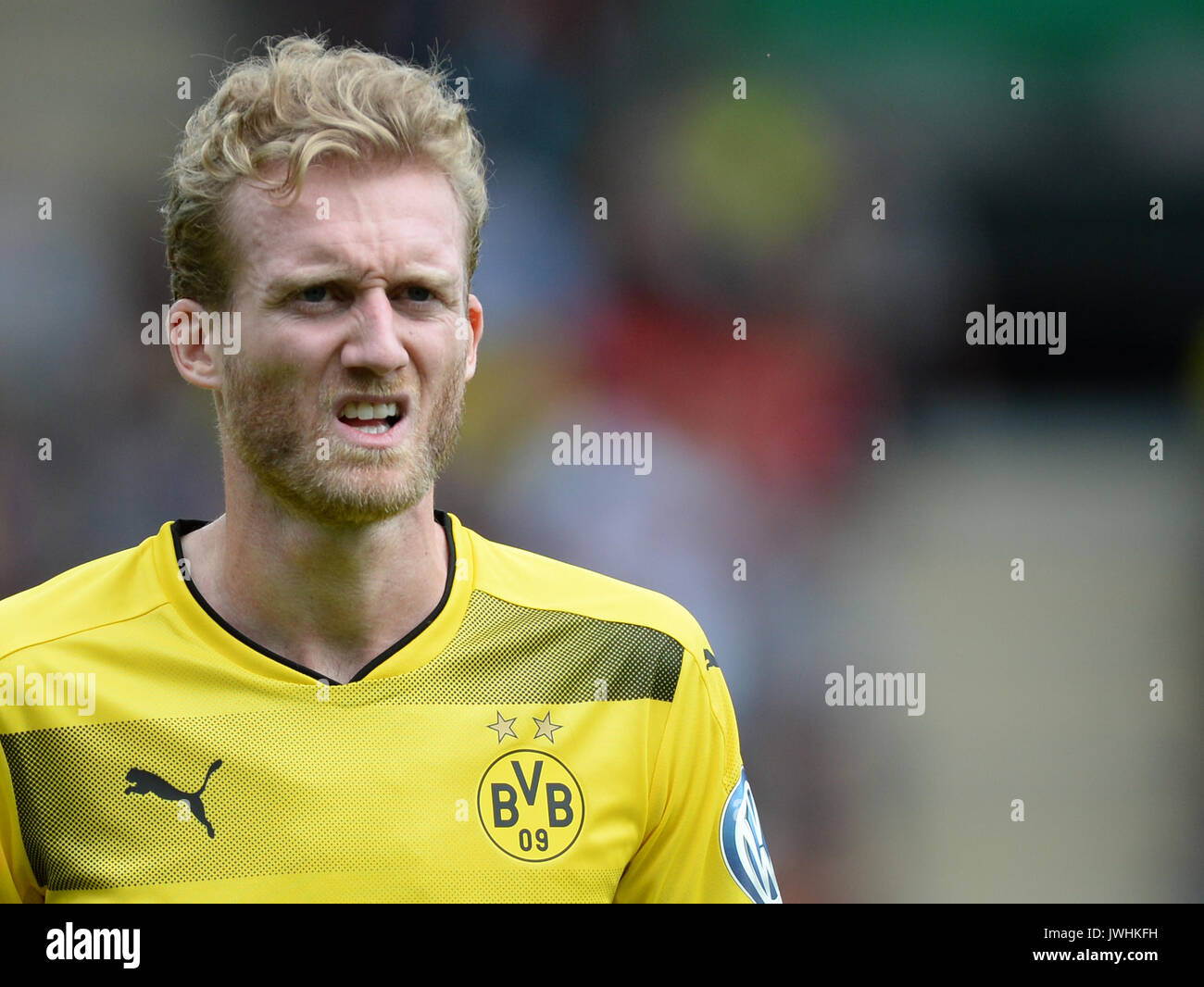 Freiburg, Germany. 12th Aug, 2017. Dortmund's Andre Schürrle in action ...