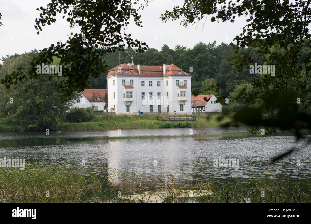 The Grunewald hunting château on the shores of the Grunewald lake in ...