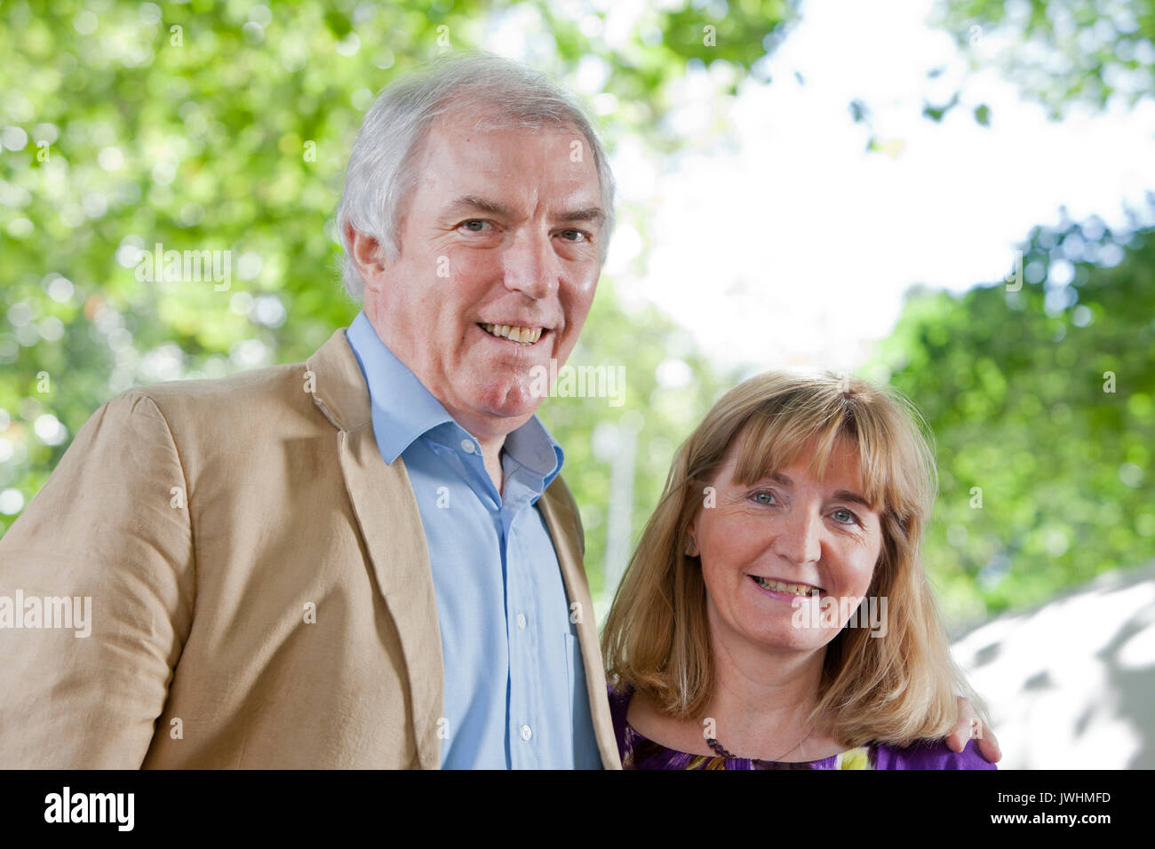 Edinburgh, UK. 13th Aug, 2017. Iain Fraser (left) & Anne Fraser Sim ...