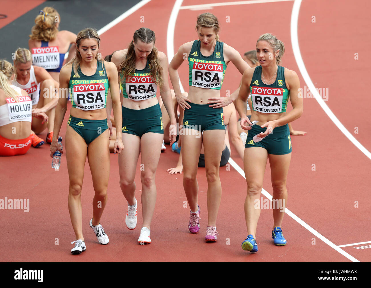The South African Women's 4x400m Relay team Justine Palframan, Gena ...