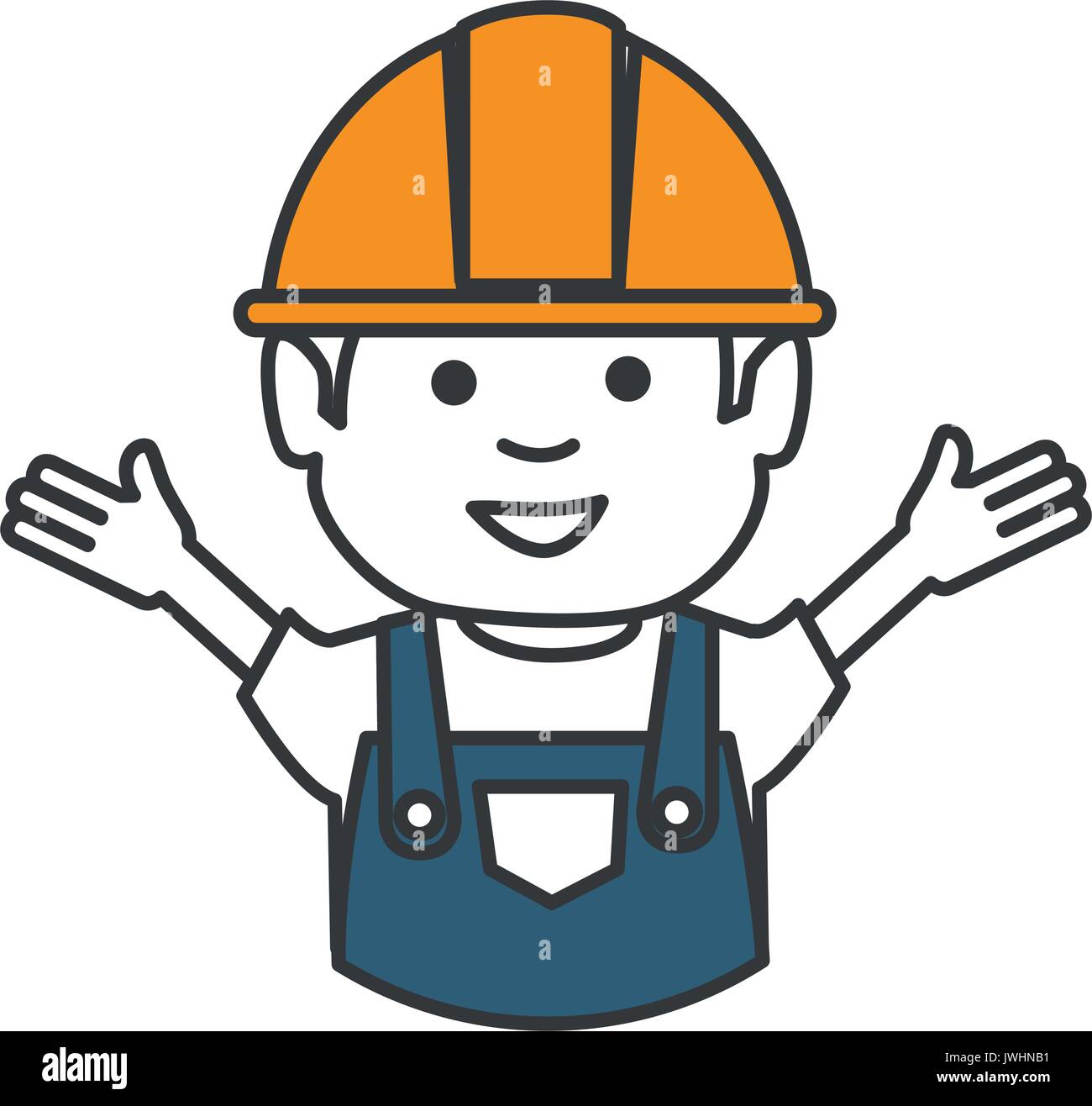 builder avatar character icon vector illustration design Stock Vector ...