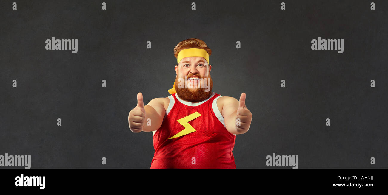 Fat man gesture hi-res stock photography and images - Alamy