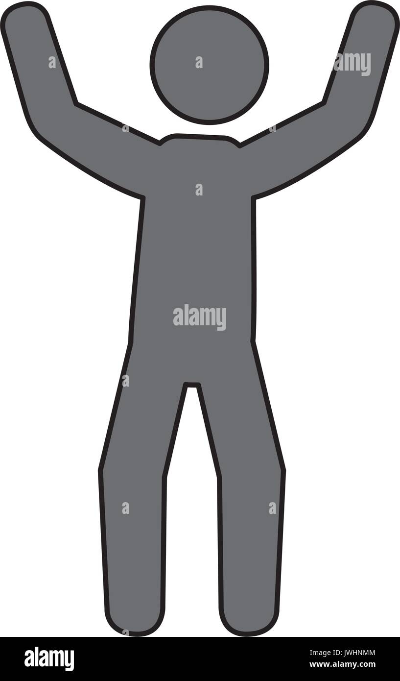 human figure silhouette icon vector illustration design Stock Vector ...
