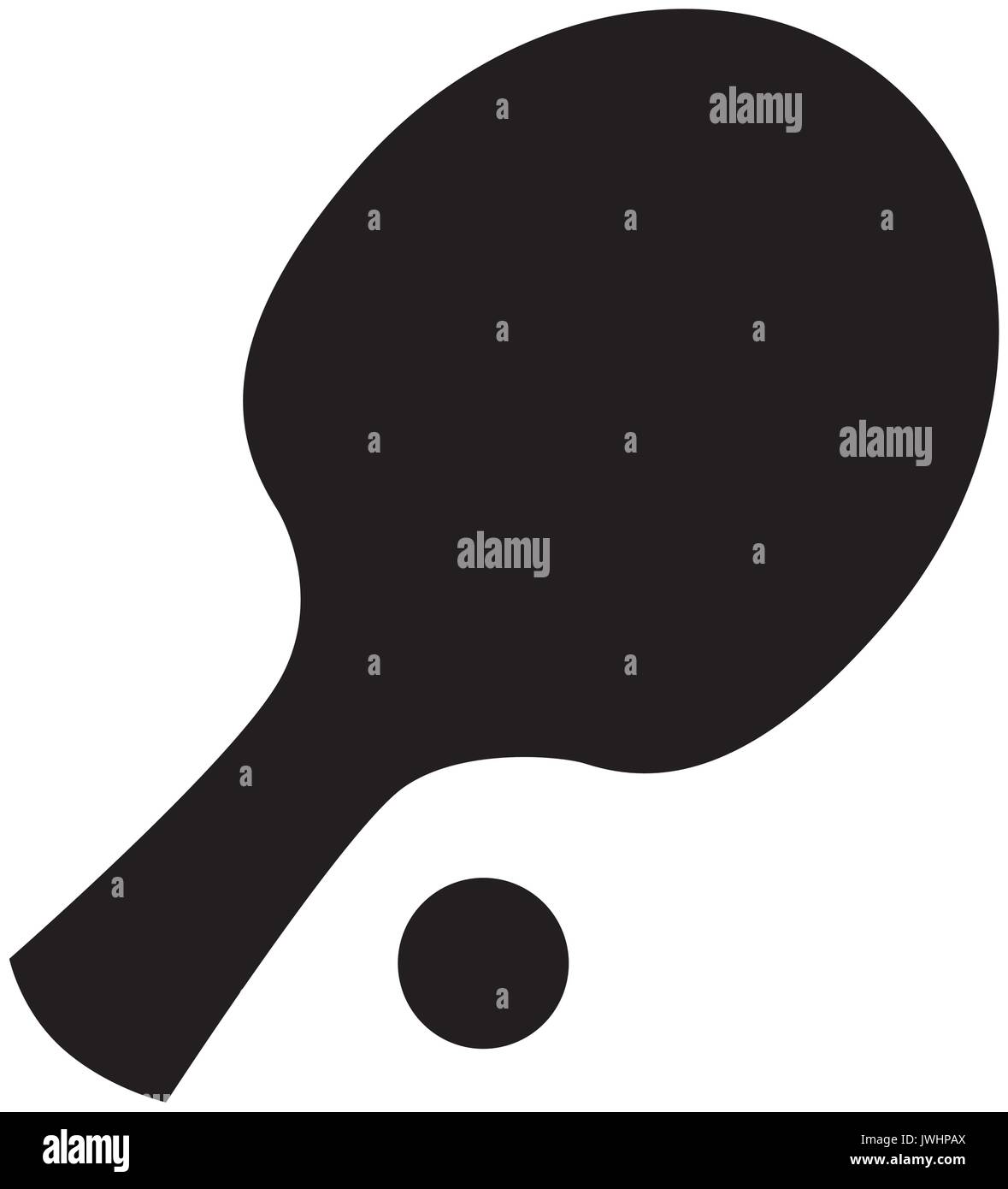 ping pong racket and ball vector illustration design Stock Vector Image ...