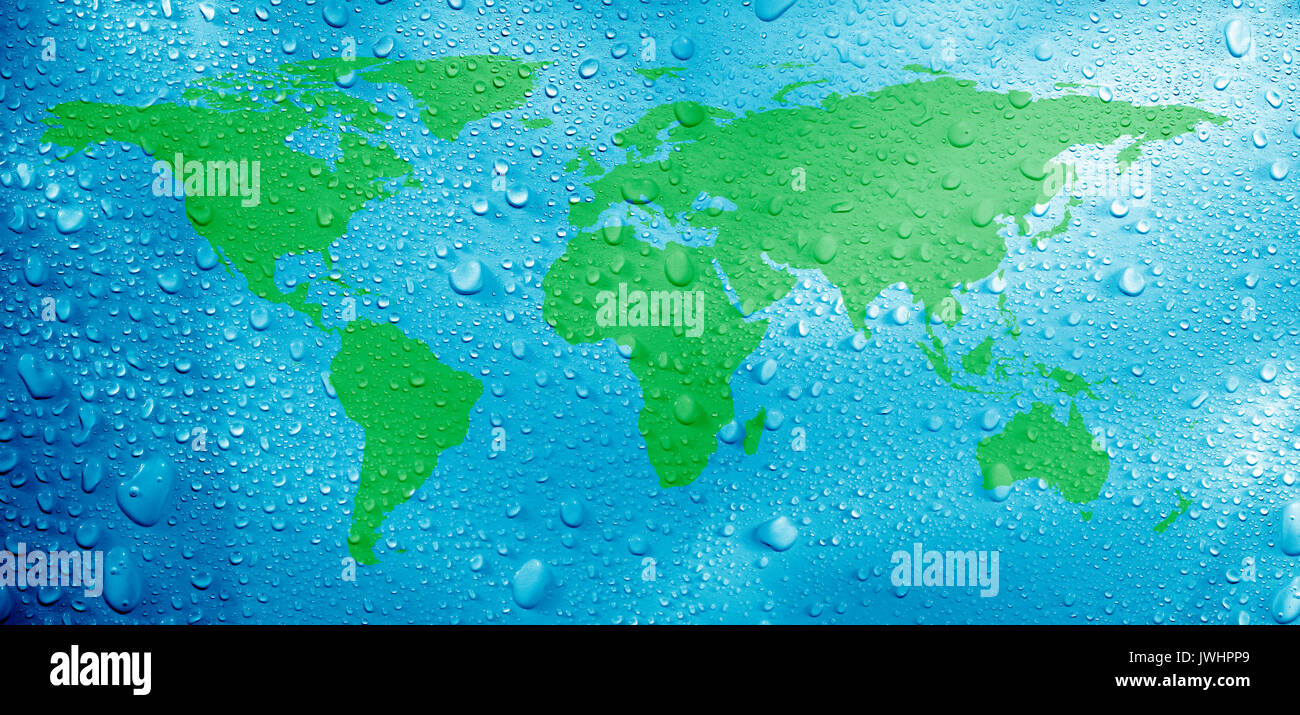 conceptual image of a world map Stock Photo - Alamy