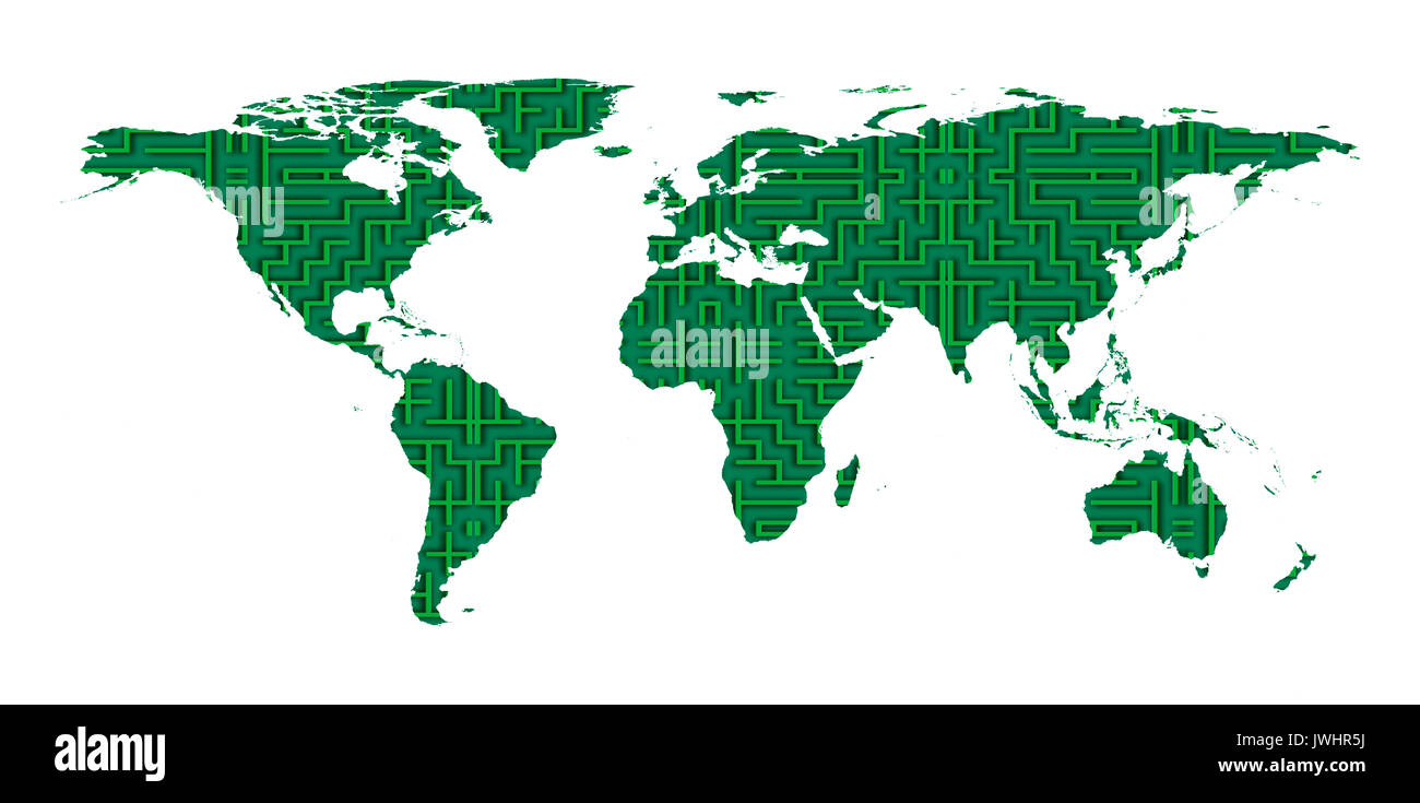 Correct world map hi-res stock photography and images - Alamy