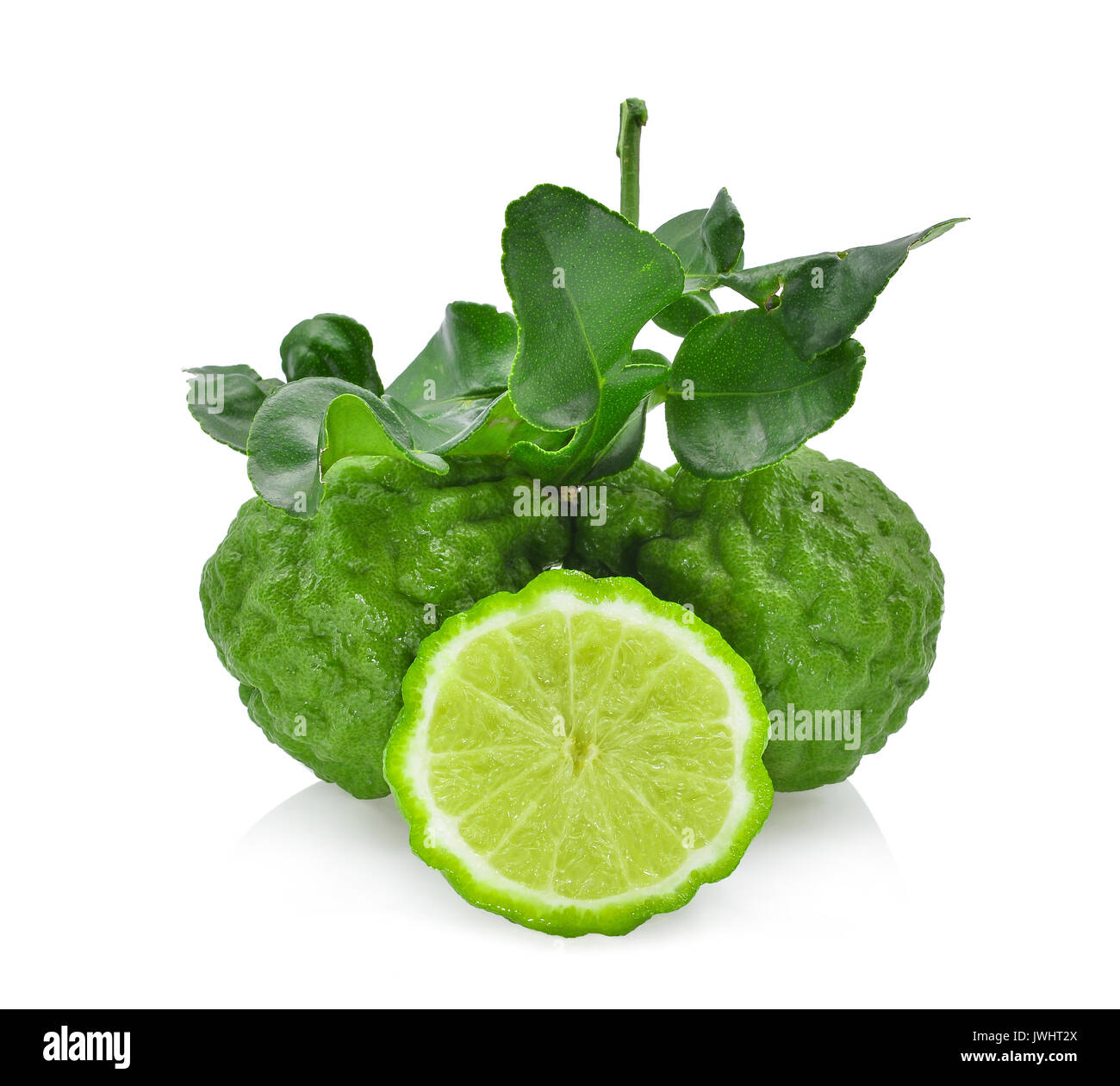 fresh bergamot isolated on white background Stock Photo - Alamy