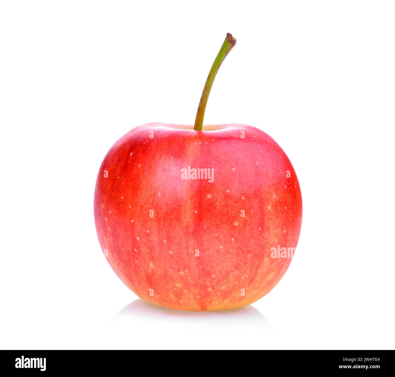 red dwarf apple isolated on white background Stock Photo - Alamy
