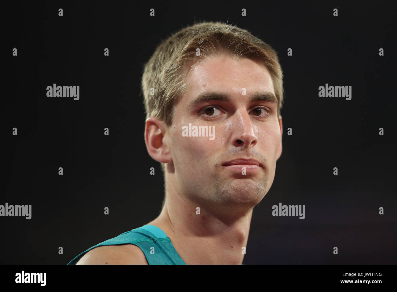 Australia's Cedric Dubler before the 400m event of the men's Decathlon ...
