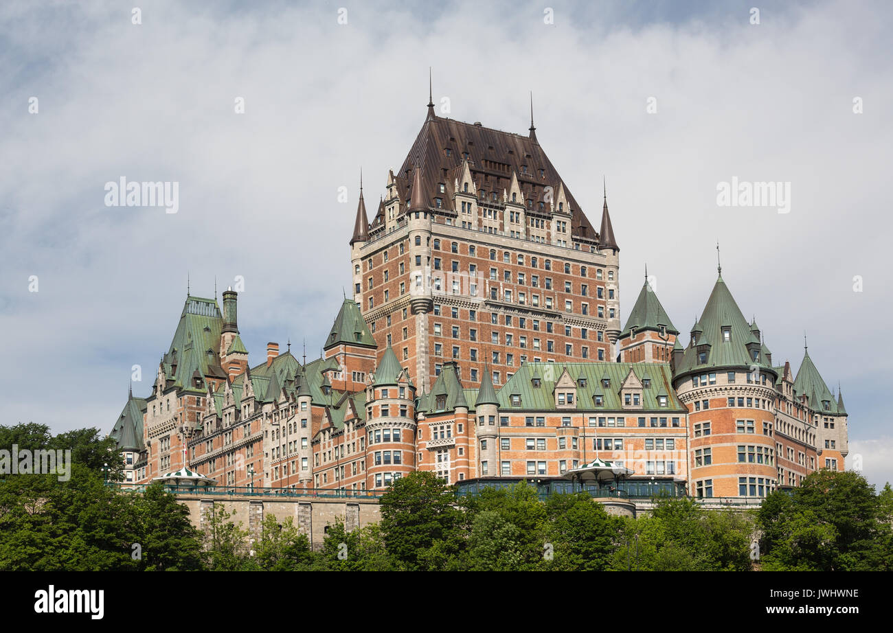 The architecture and skyline of Quebec City in Canada Stock Photo - Alamy