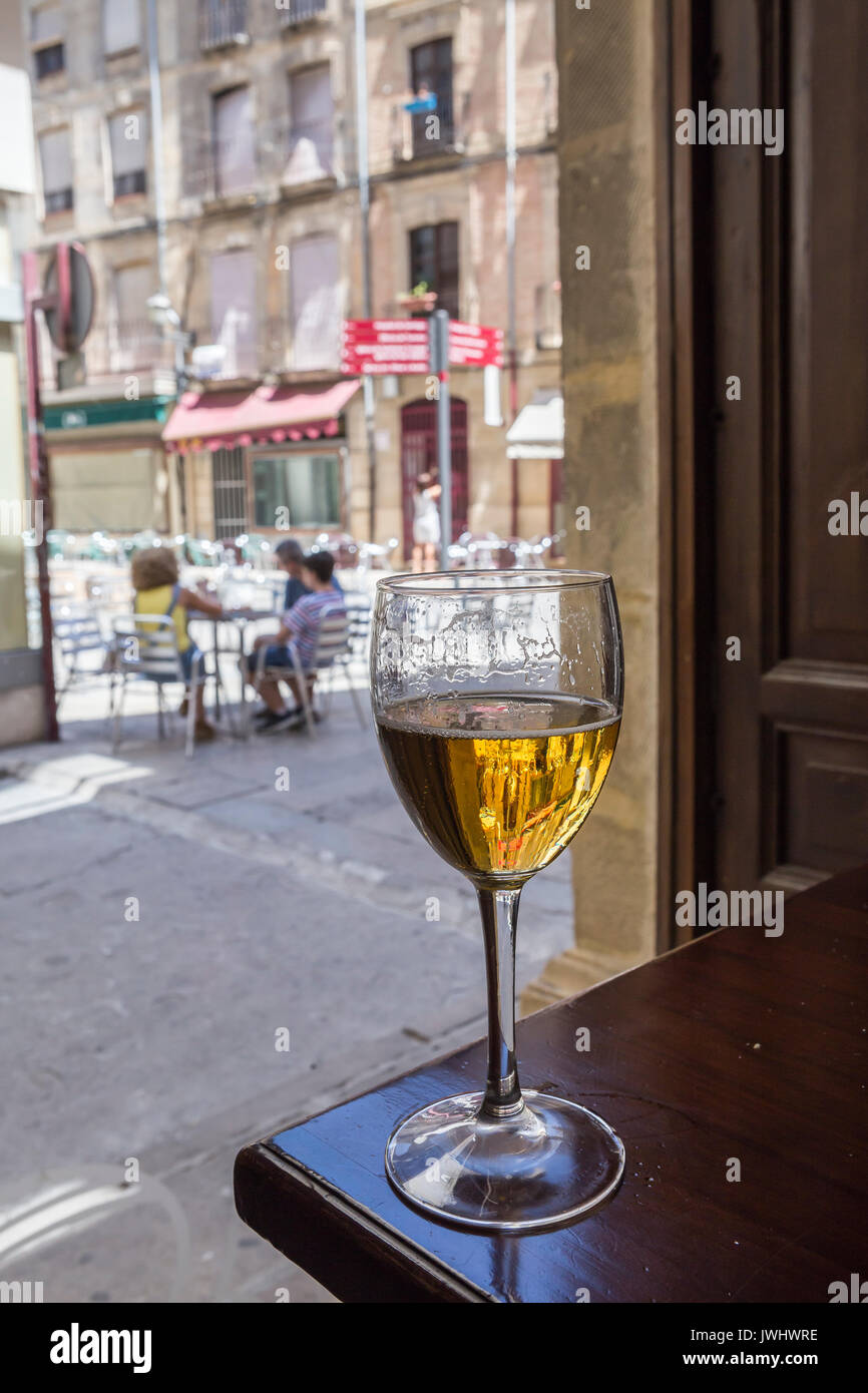 Glass of beer in the interior of a bar Stock Photo - Alamy