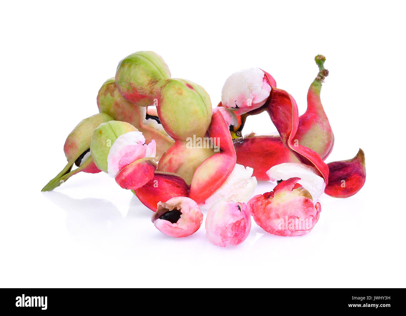 fresh manila tamarind fruit isolated on white background Stock Photo ...