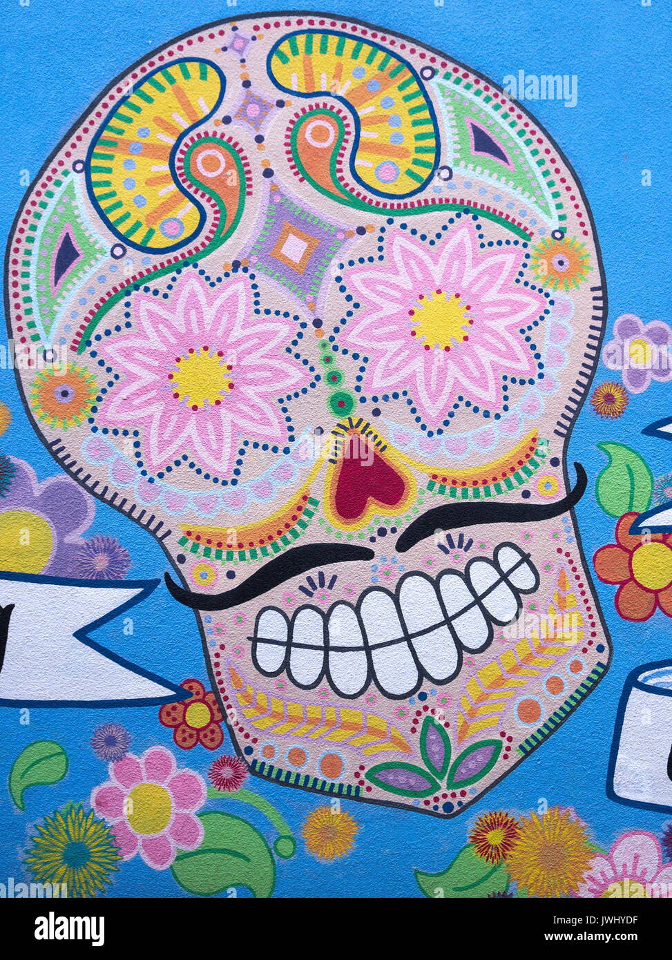 Psychedelic skull hi-res stock photography and images - Alamy