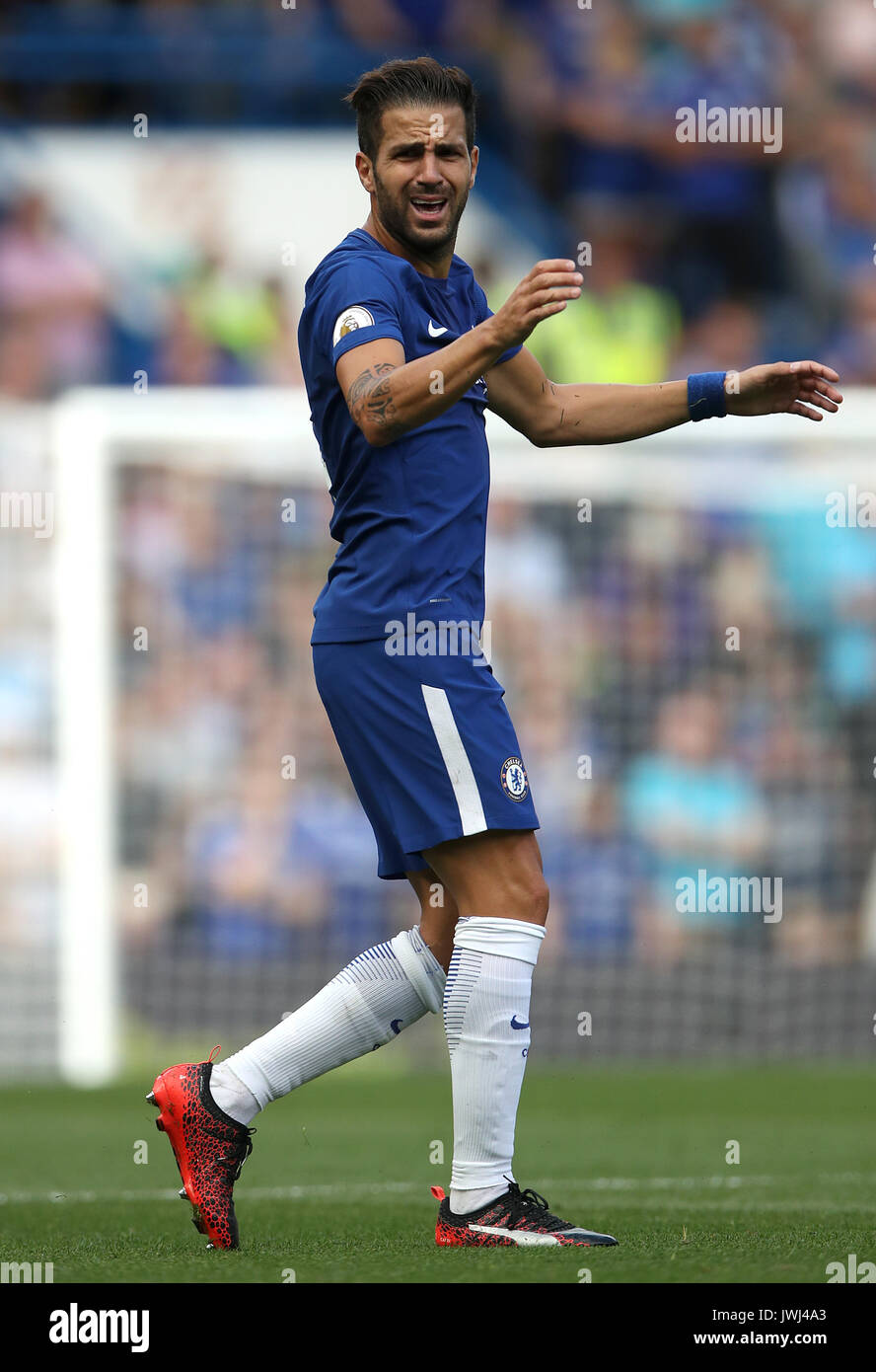 Chelsea's Cesc Fabregas looks dejected during the Premier League match ...