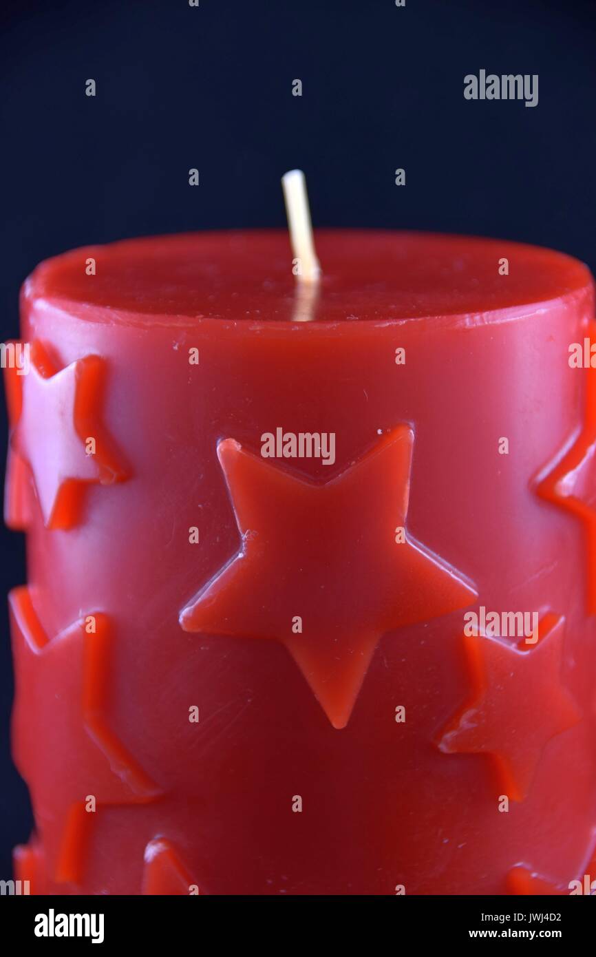 christmas candle with star pattern, tempus ante natale domini ...