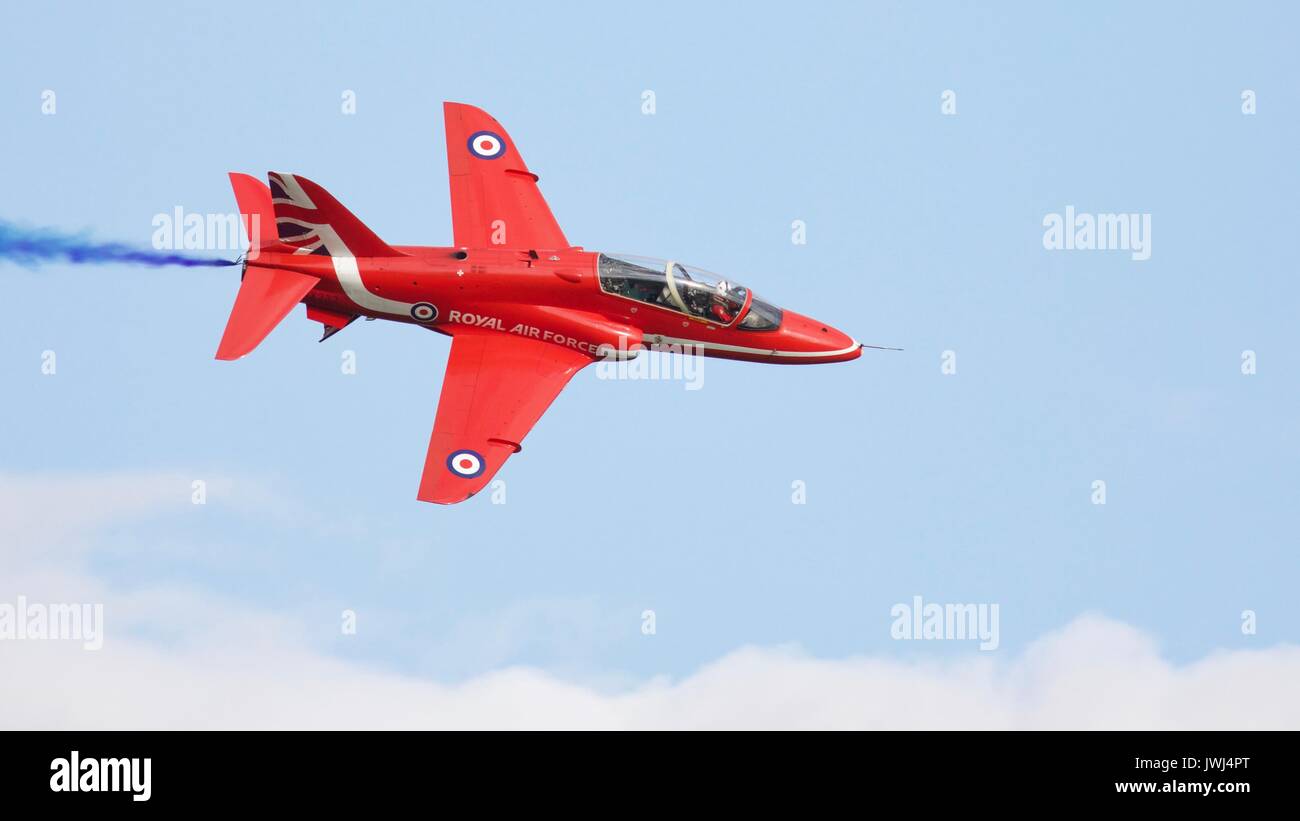 Red Arrows BAE Systems Hawk T1 Stock Photo - Alamy