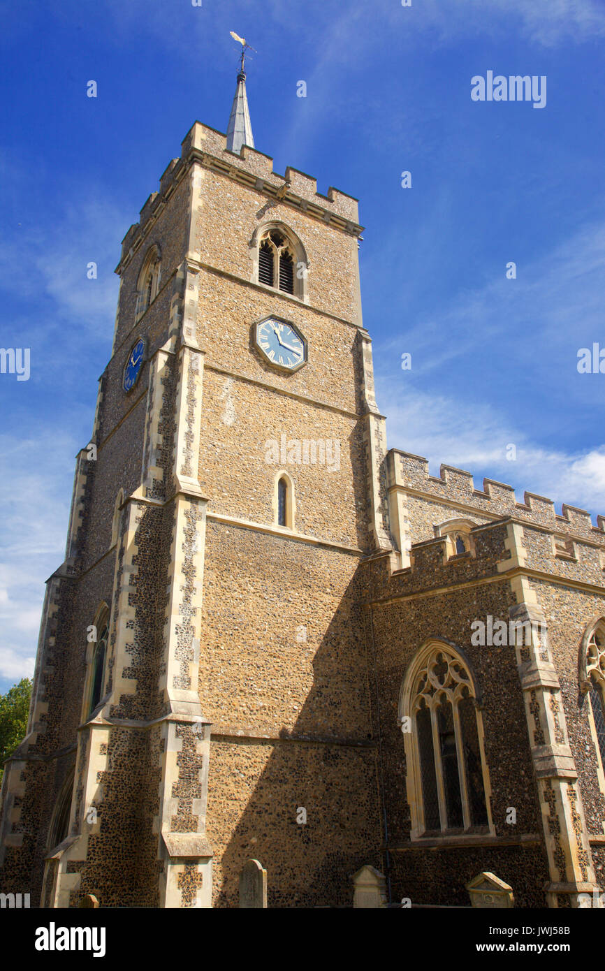 St Mary the Virgin parish Church, Ware , Hertfordshire, England Stock ...