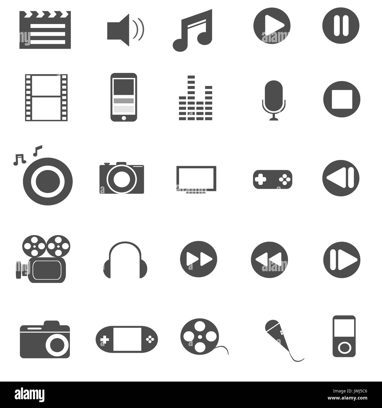 Live entertainment line icons Cut Out Stock Images & Pictures - Alamy