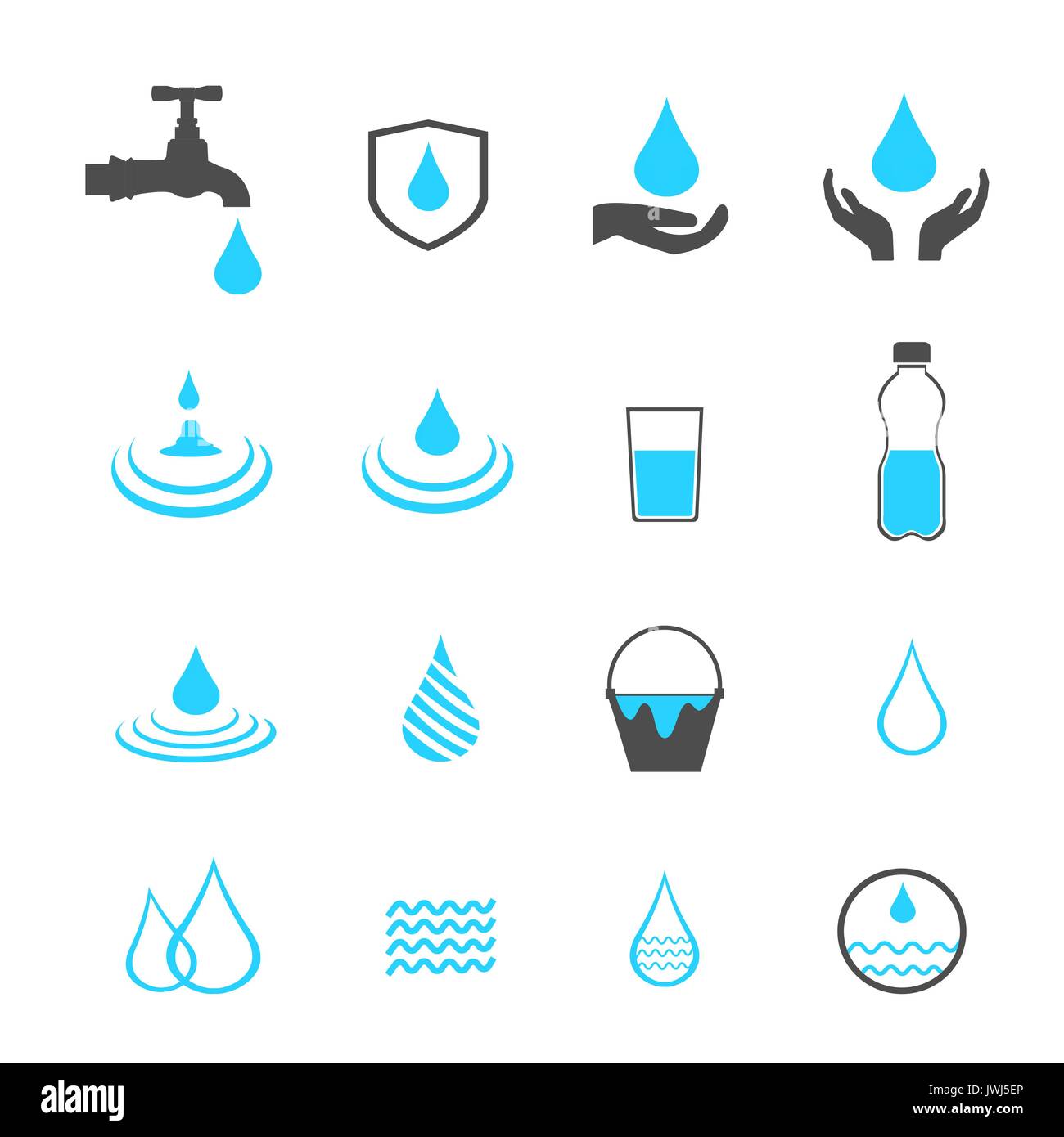 Water glass drawing icon vector hi-res stock photography and images - Alamy