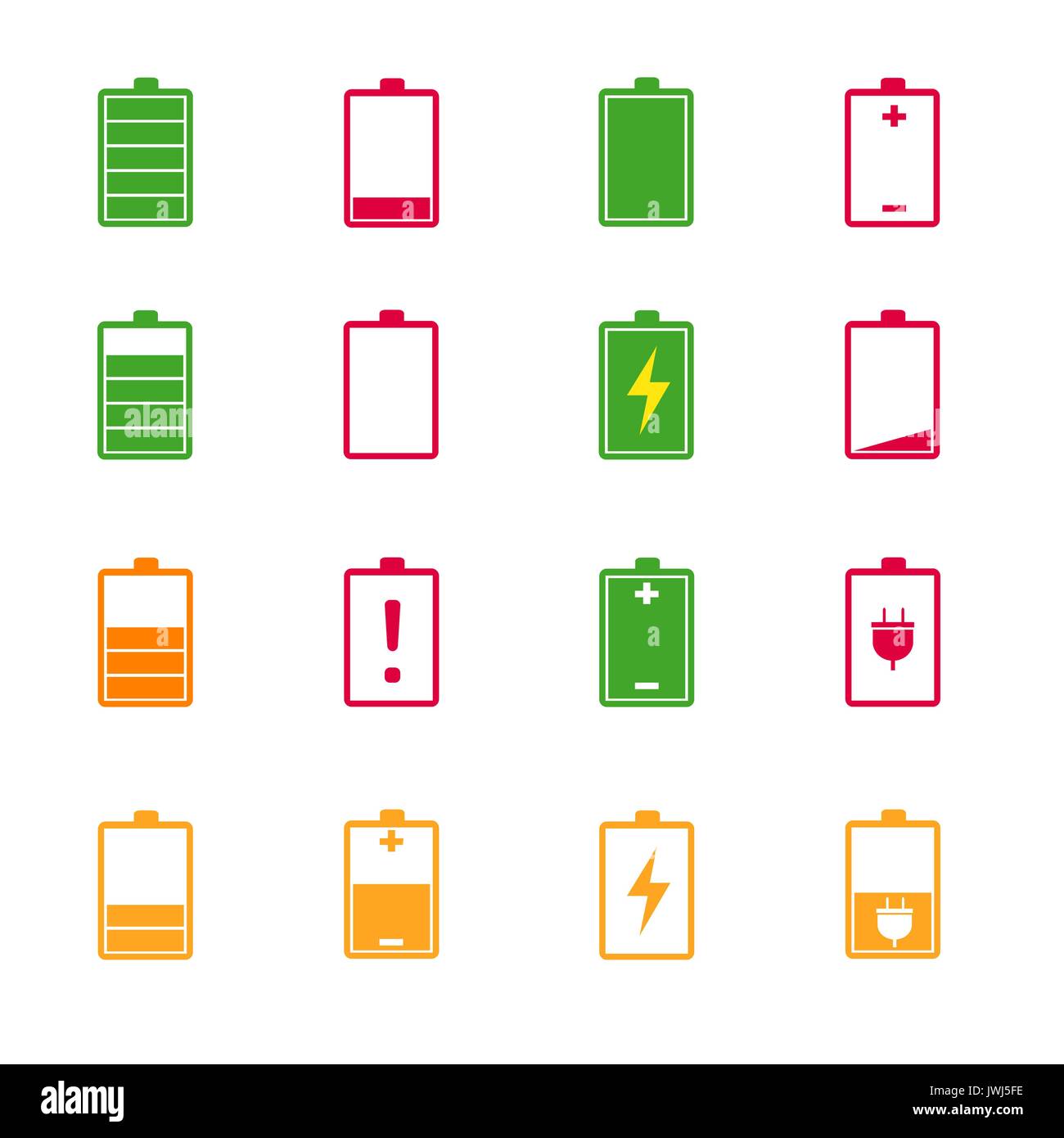 Power level color icon Cut Out Stock Images & Pictures - Alamy