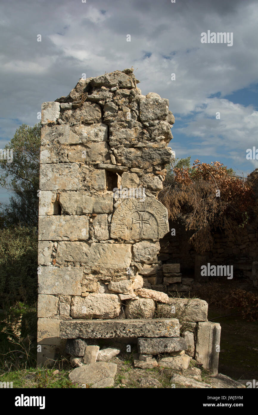 Just aside the excavations of the Roman town Eleutherna stands the ...