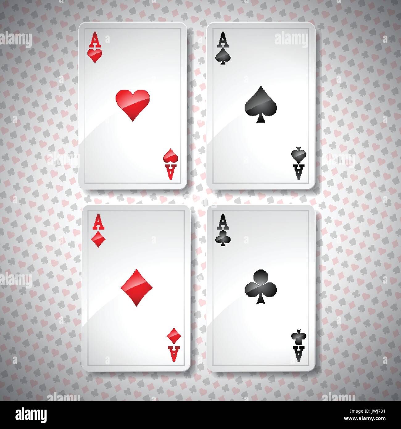 Playing cards layout Stock Vector Images - Alamy