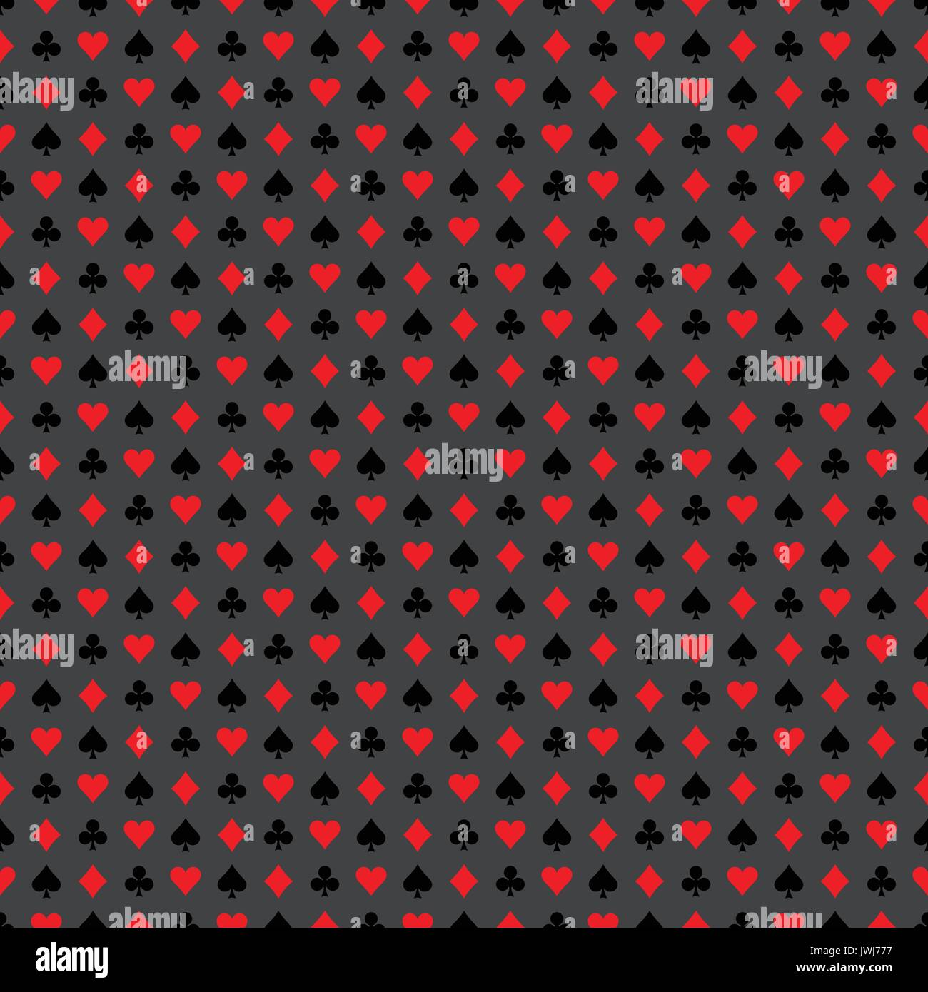 Vector seamless casino pattern illustration with playing card symbols ...