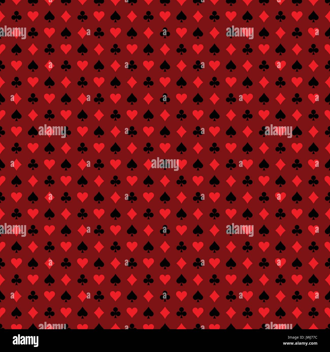 Vector seamless casino pattern illustration with playing card symbols ...