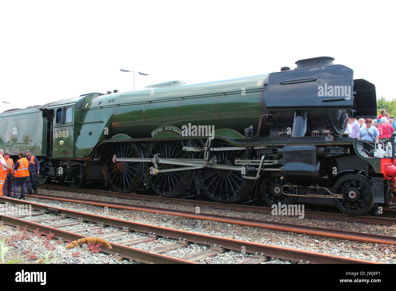 Steam train the flying Scotsman and the Royal scot in Llandudno North ...
