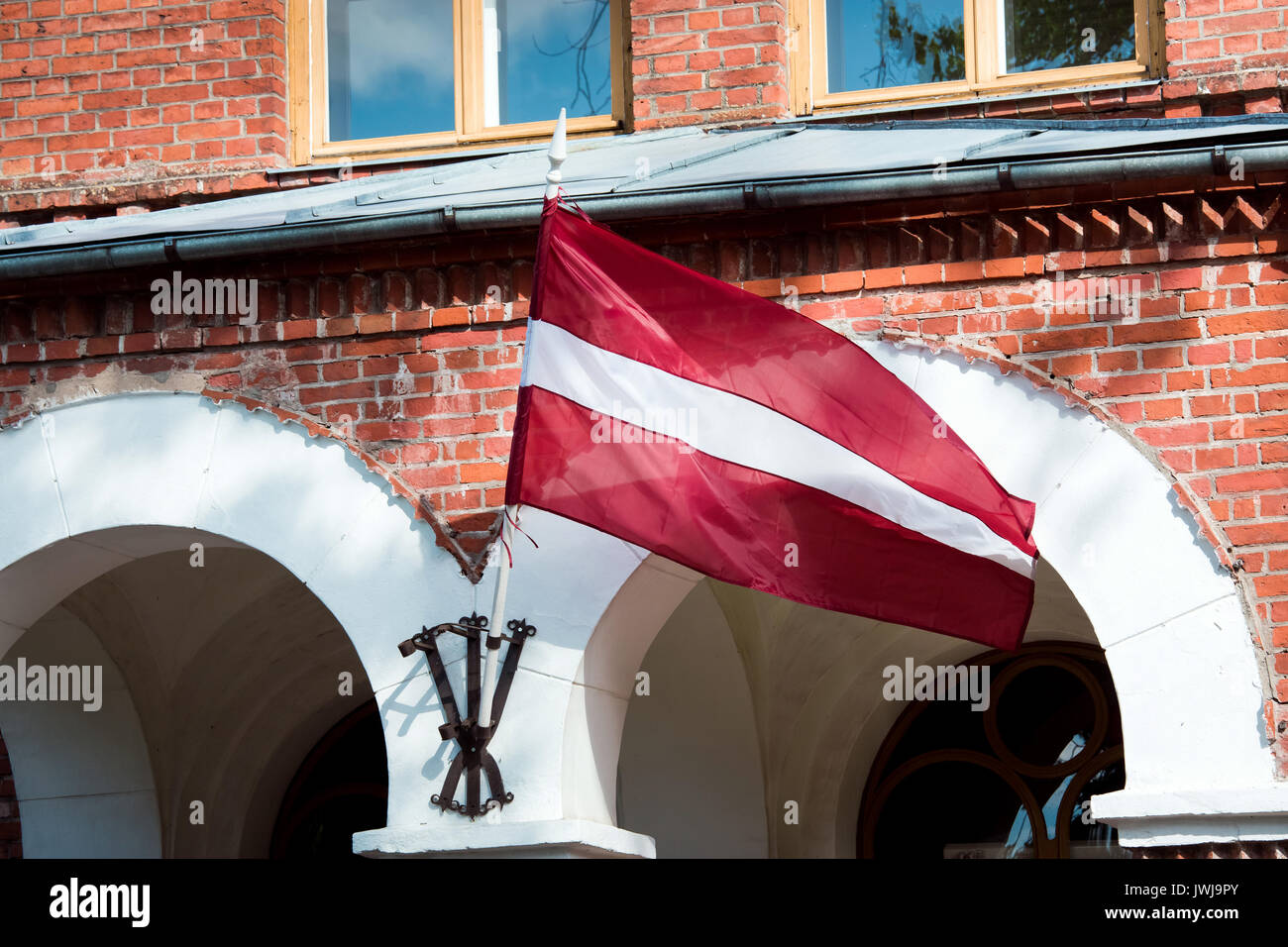 Latvia flag waving hi-res stock photography and images - Alamy