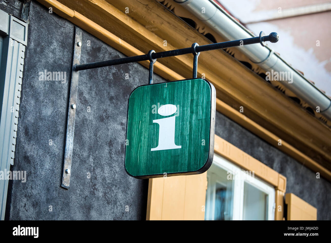 City street information sign, tourists help service Stock Photo - Alamy