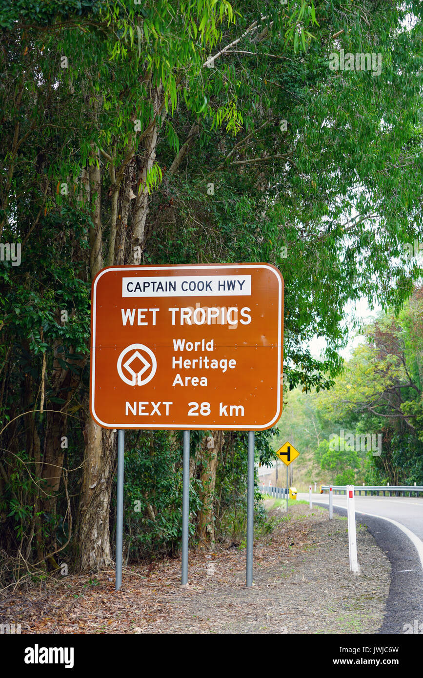 The Captain Cook Highway going through the Wet Tropics, a UNESCO World ...