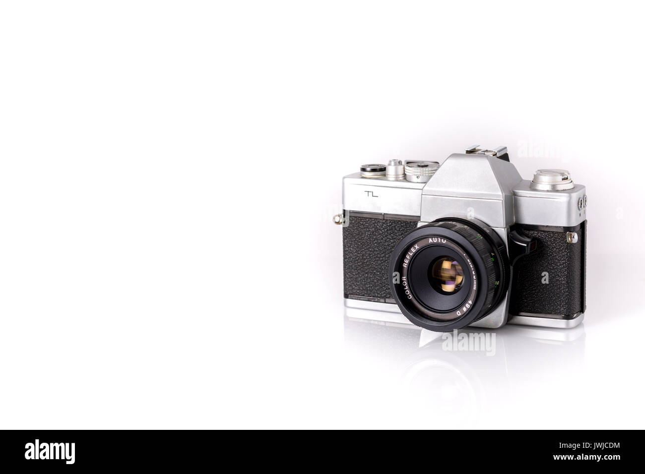 Old camera, negative space Stock Photo - Alamy