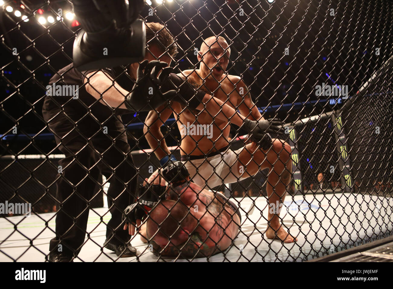Jack Hermansson takes on Brad Scott during UFC Fight Night 114 In ...