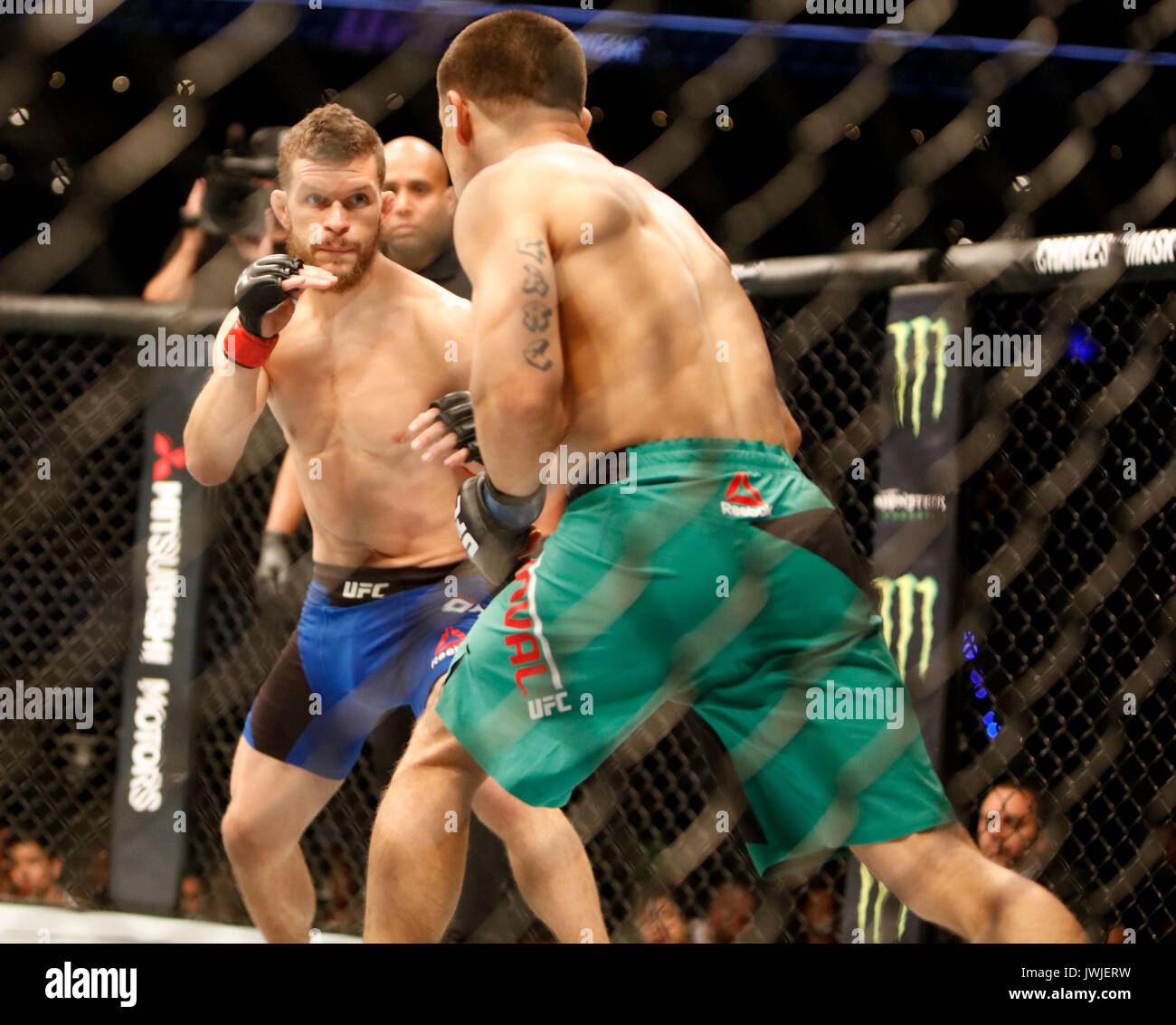 Dustin Ortiz takes Hector Sandoval during UFC Fight Night 114 Mexico ...