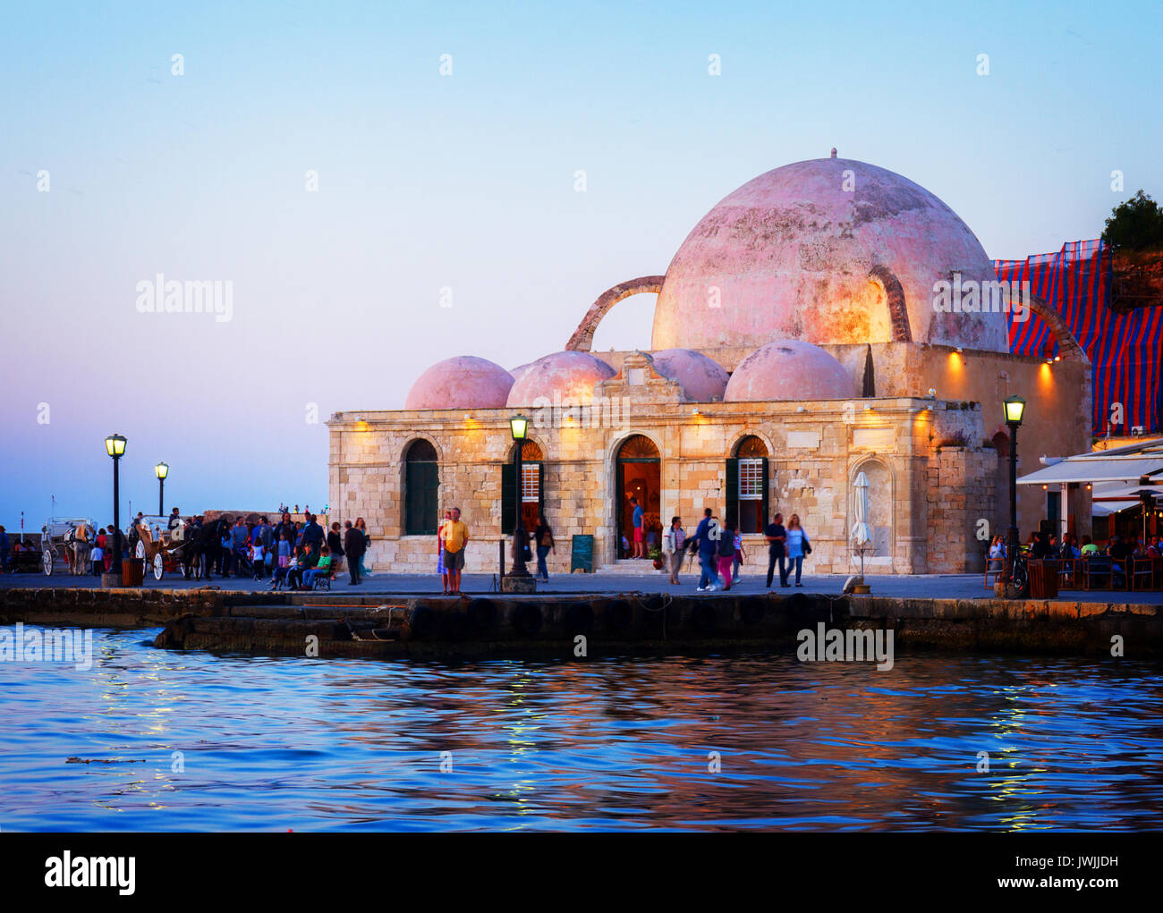 Turkish Mosque Yiali Tzami of Chania Stock Photo - Alamy