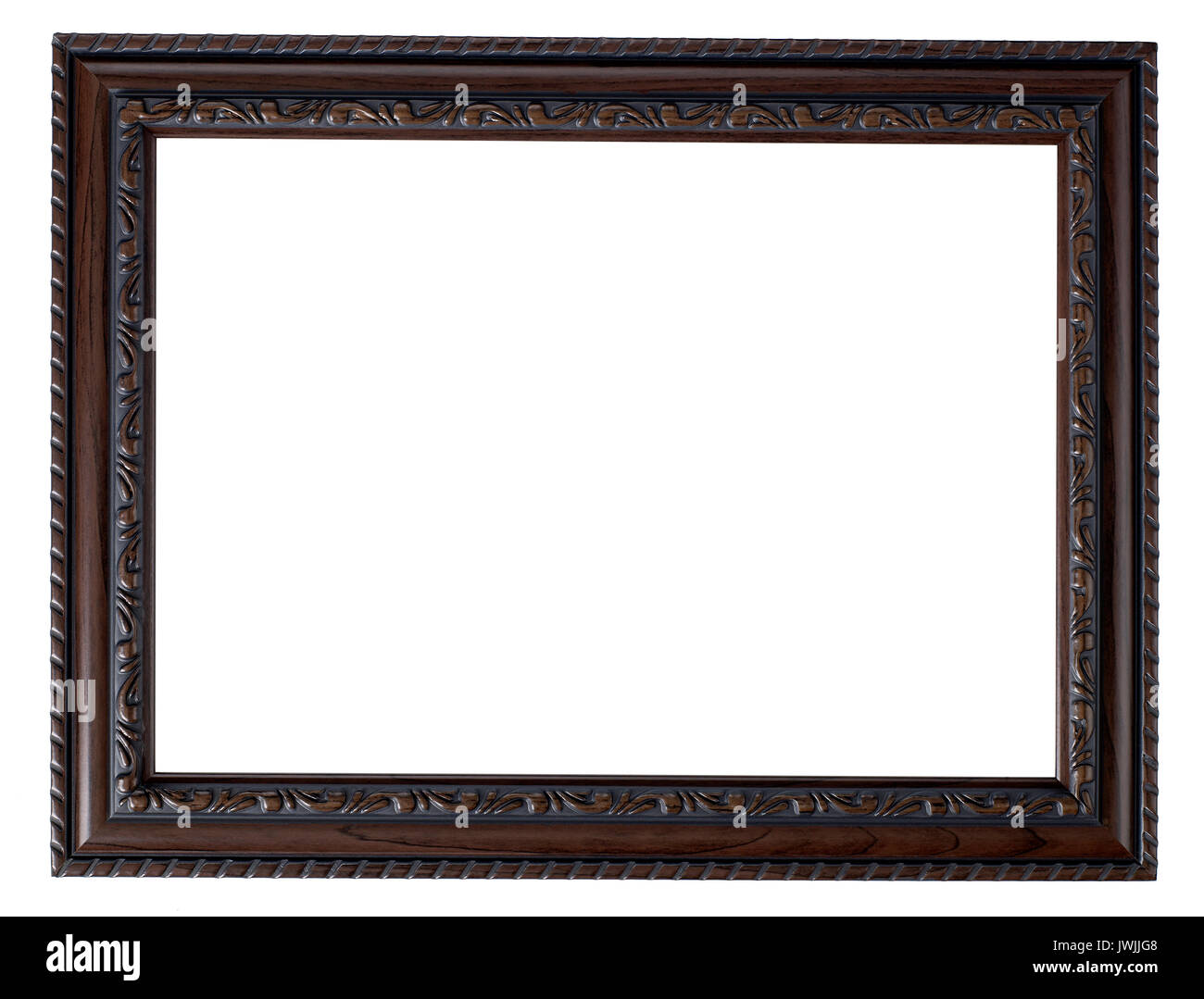 Decorative white wood frame hi-res stock photography and images - Alamy